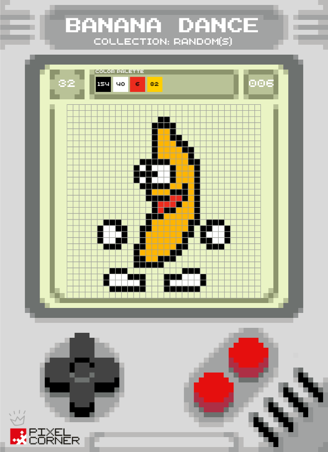 Banana Dance – Pixel Art marrant à télécharger (DIY)