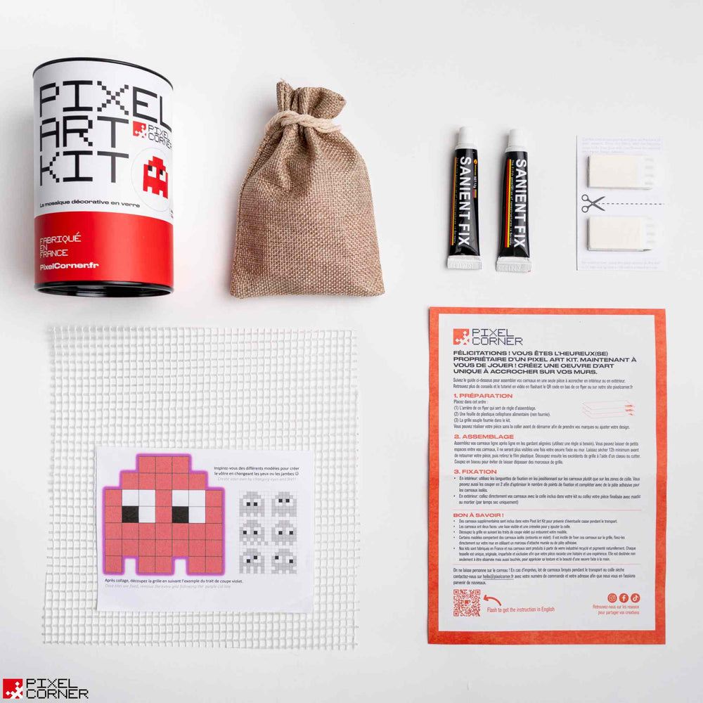 Pixel Art Kit "Little Alien(s)" - Mosaïque Gaming Street Art DIY