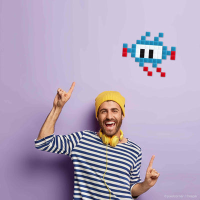 Pixel Art Kit "Flying Bot" - Le Coffret Gaming Street Art DIY