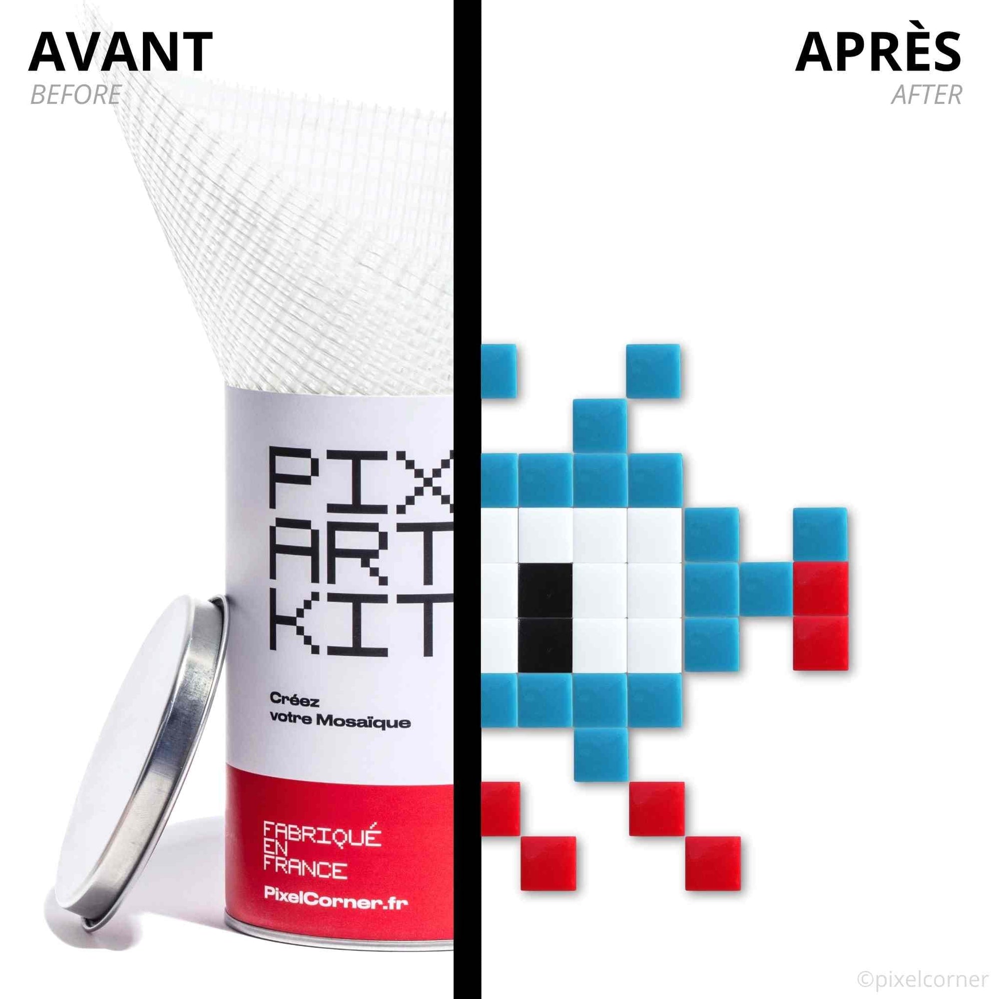 Pixel Art Kit "Flying Bot" - Le Coffret Gaming Street Art DIY