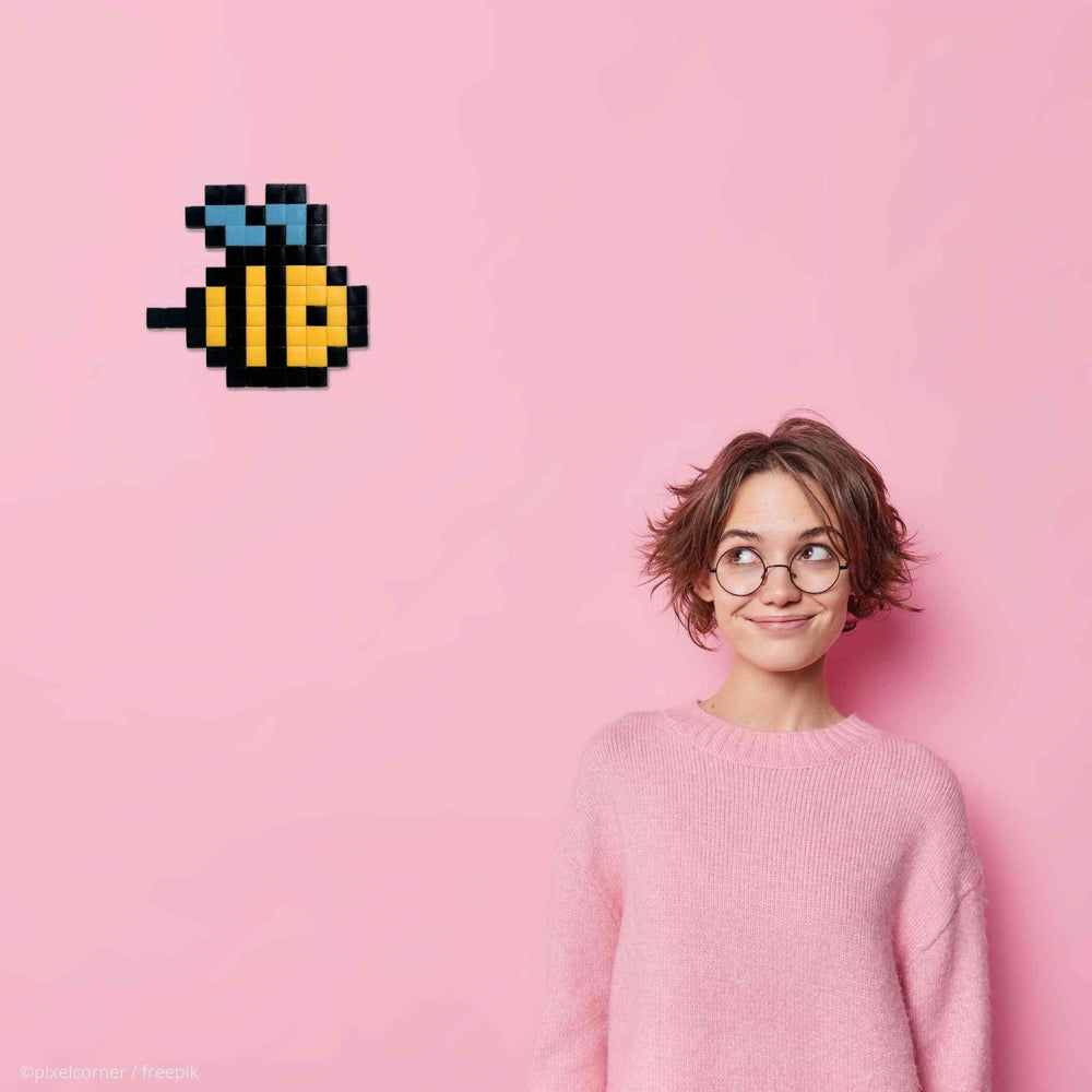 Pixel Art Kit "Save The Bzzz" - La Mosaïque en Verre DIY