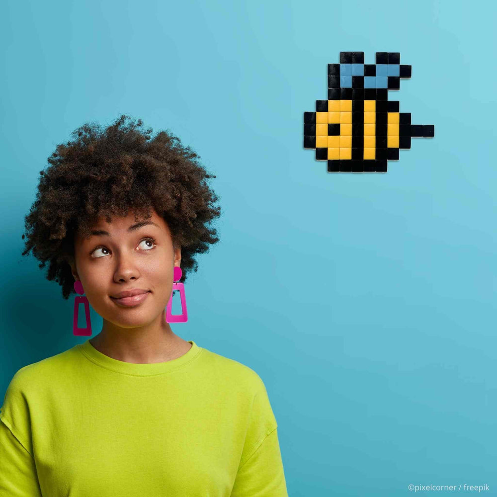 Pixel Art Kit "Save The Bzzz" - DIY Glass Mosaic