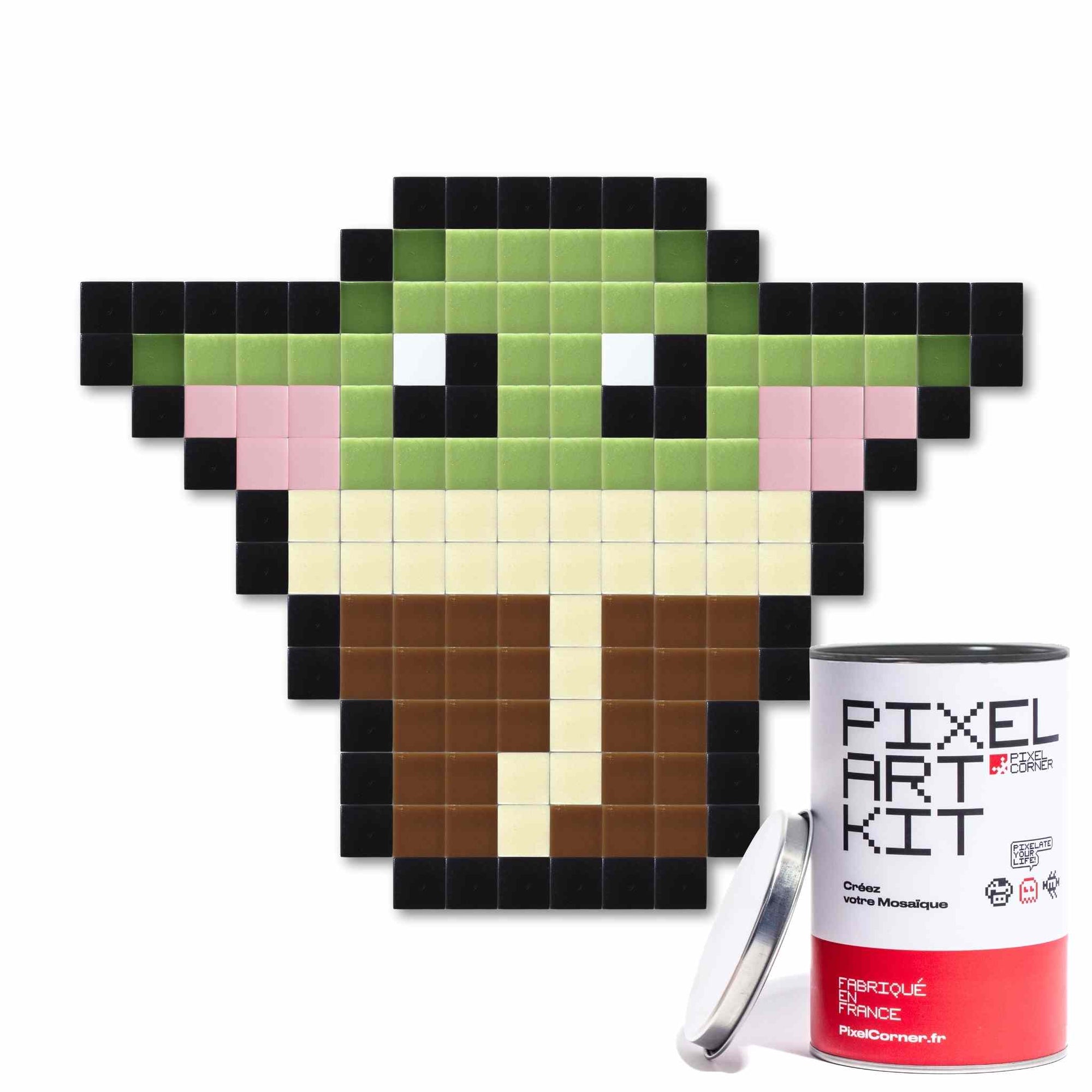 Pixel Art Kit Baba Yodi – DIY mosaïque personnage culte | Pixel Corner