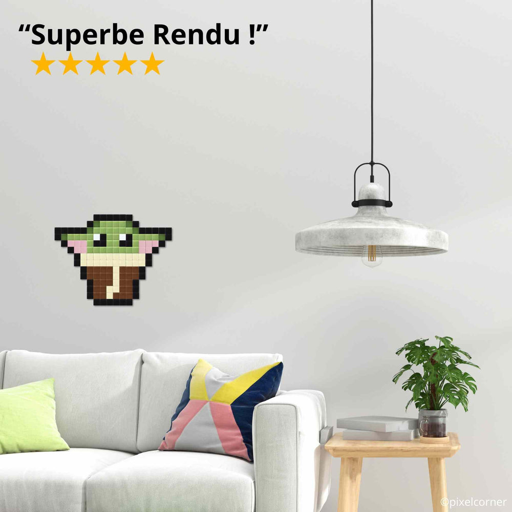 Pixel Art Kit Baba Yodi – DIY mosaïque personnage culte | Pixel Corner