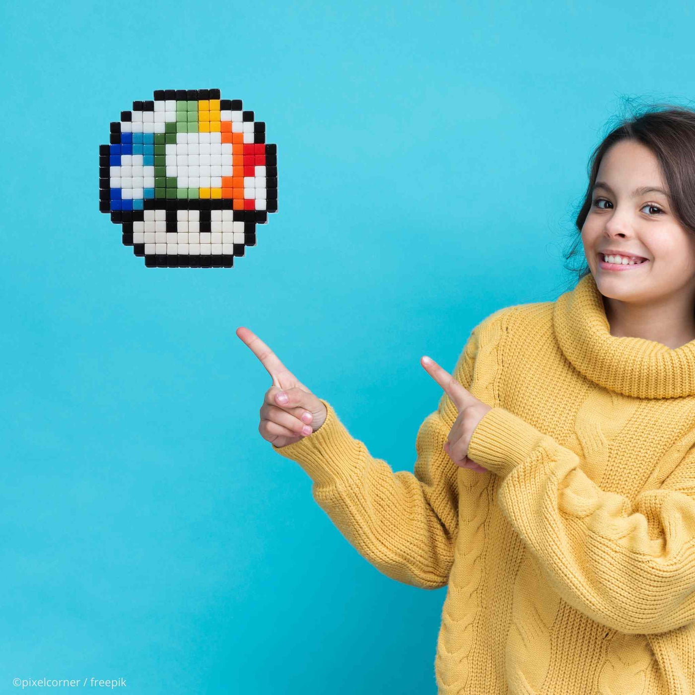 Pixel Art Kit "Big Shroom(s)" - La Mosaïque Créative #DIY