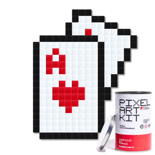 Pixel Art Kit "Square of Aces" - Street Art Mosaic #DIY