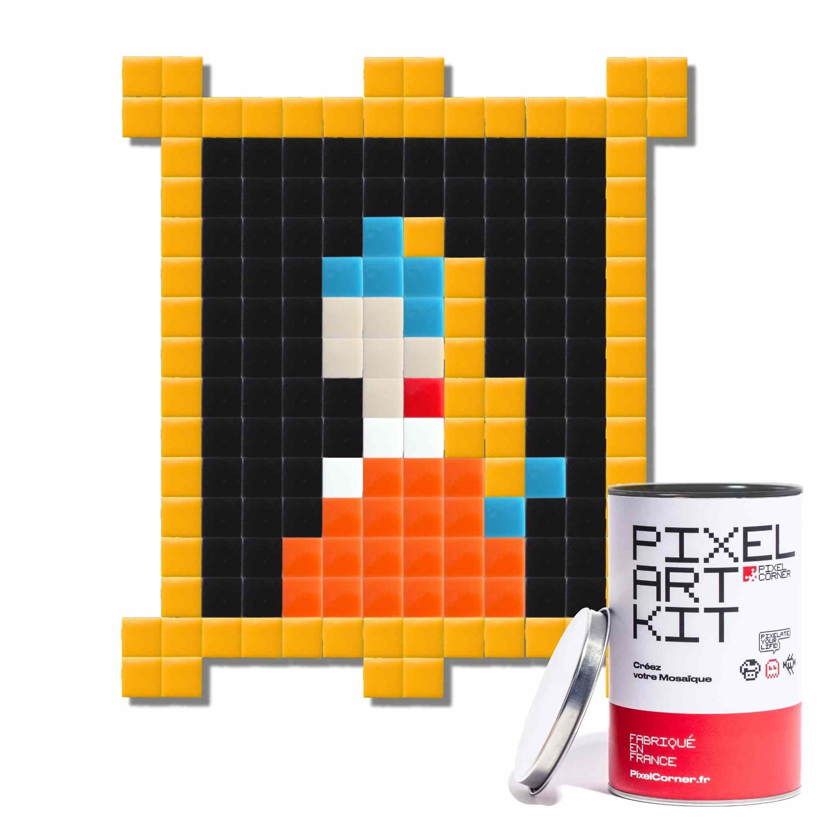 Pixel Art Kit "Girl+Pearl" - DIY Artistic Mosaic