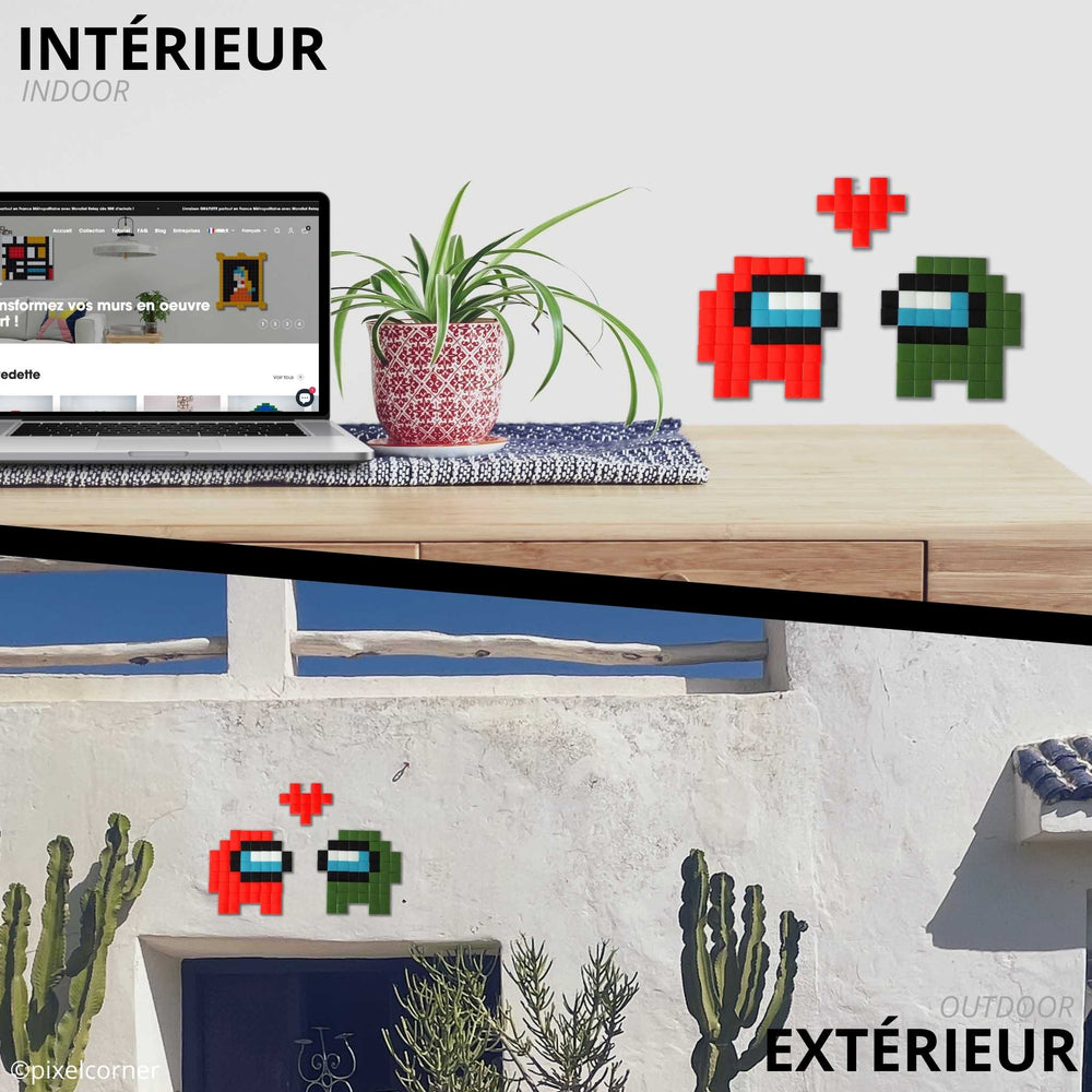 Pixel Art Kit "Love Among Us" - L'amour s'invite dans l'espace