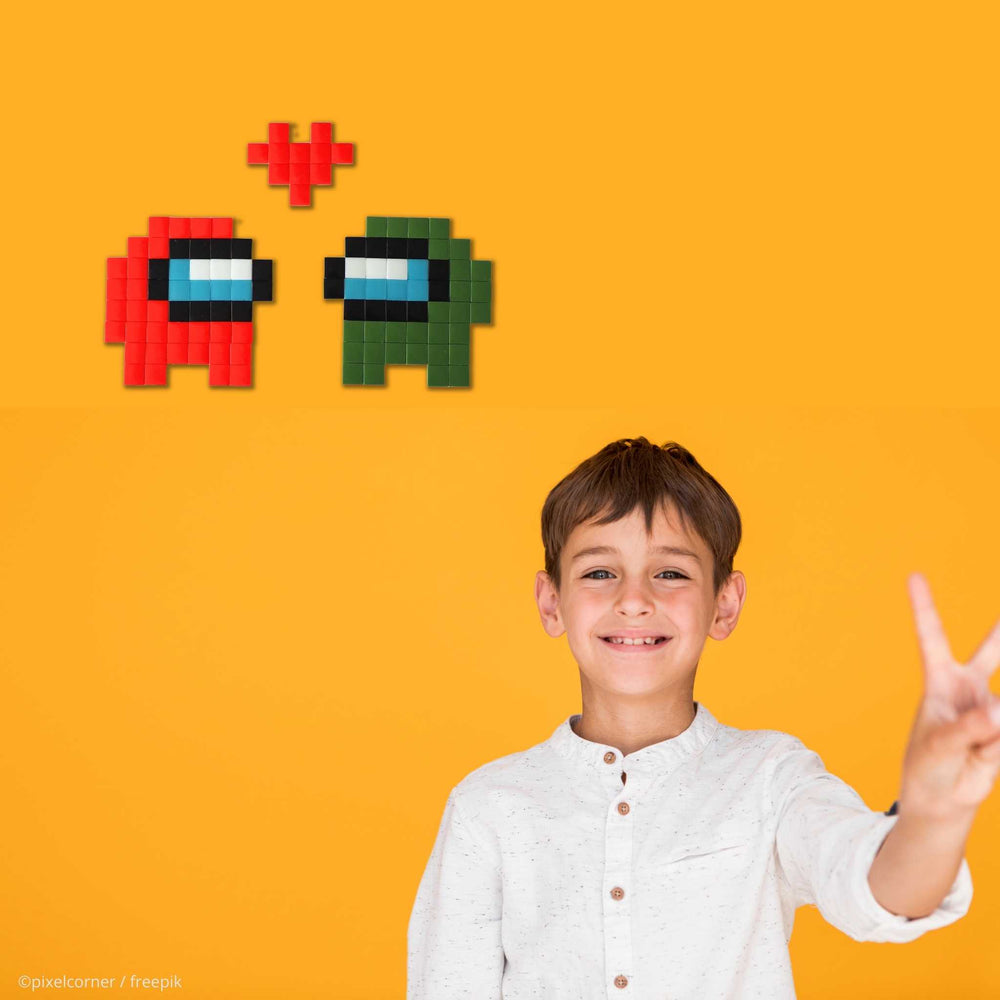 Pixel Art Kit "Love Among Us" - L'amour s'invite dans l'espace