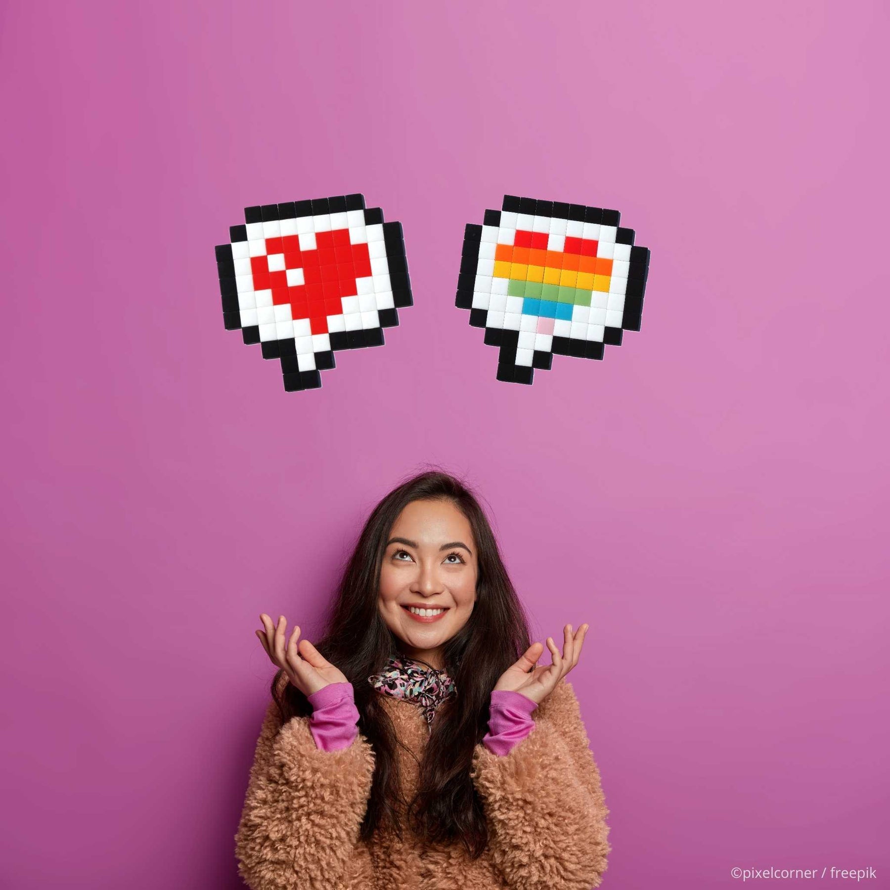 Pixel Art Kit "Love Message" - La Mosaïque Déco DIY en Verre