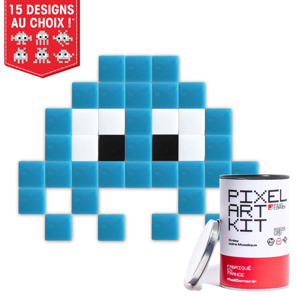 Pixel Art Kit "Little Alien(s)" - Mosaïque Gaming Street Art DIY