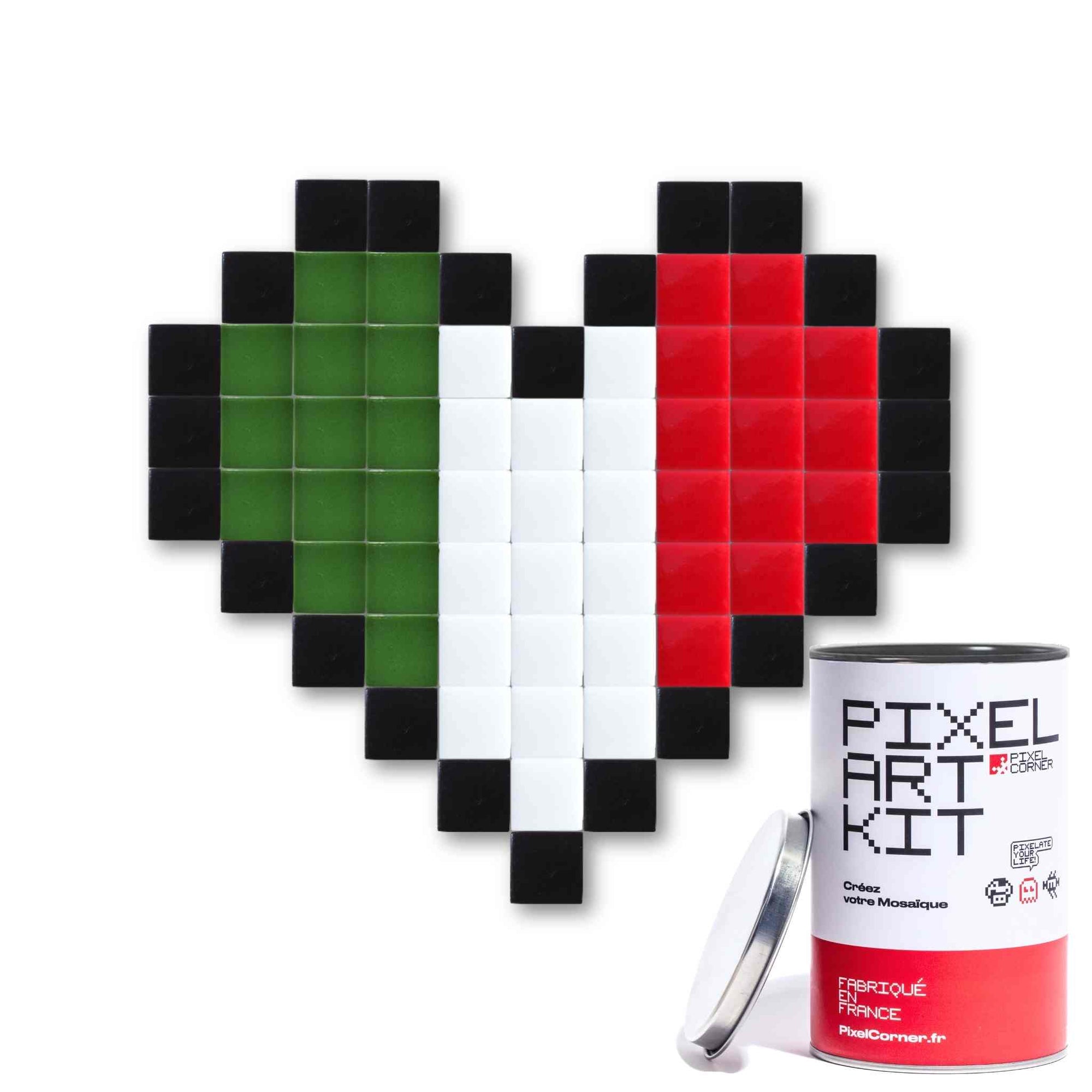 Pixel Art Kit "Nation Luv" - Street Art Mosaic #1
