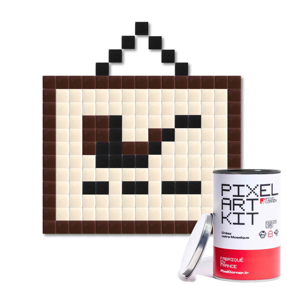 Pixel Art Kit "Not a Pipe" - La célèbre œuvre de Magritte en pixels
