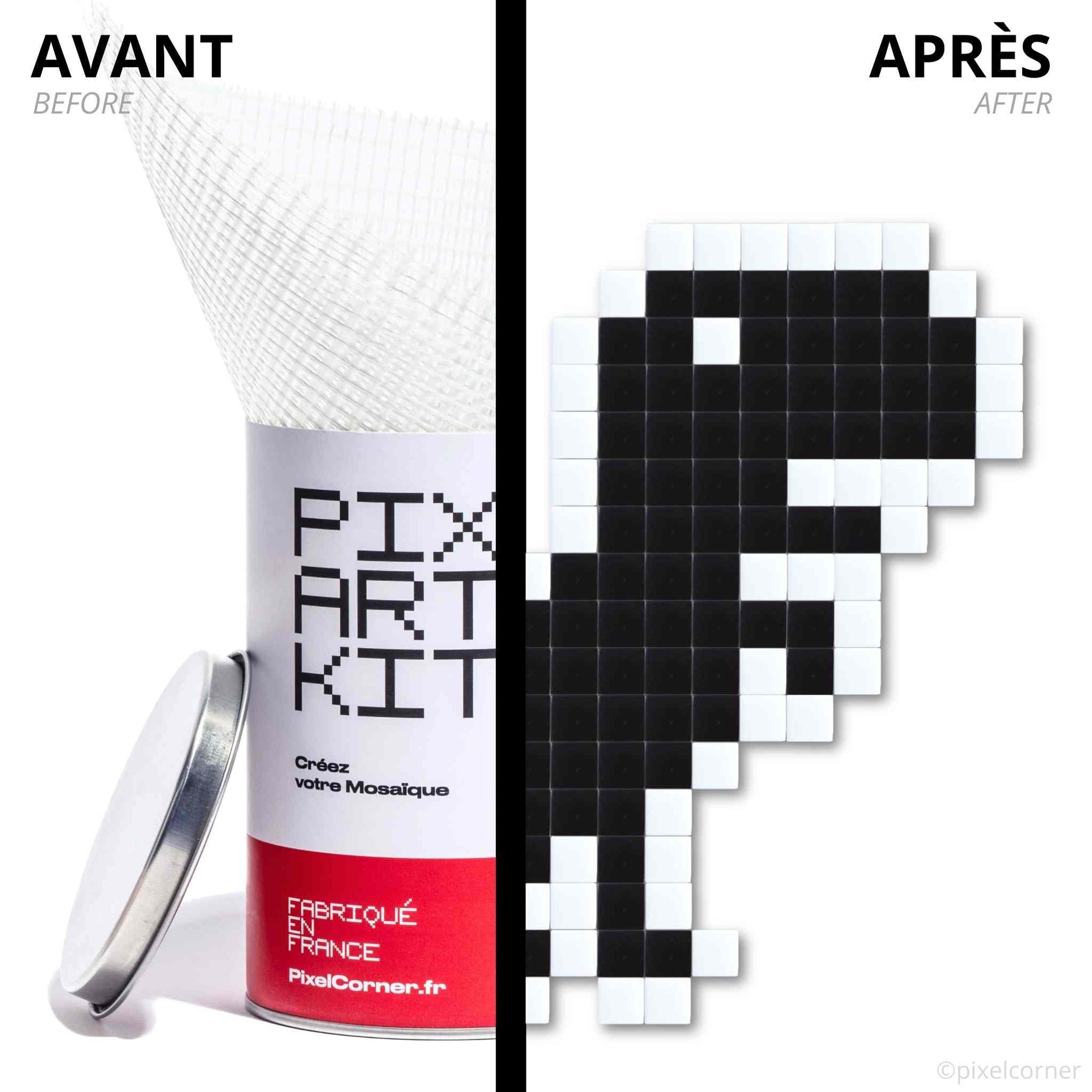 Pixel Art Kit "Off-Line" - Street Art Mosaic #1