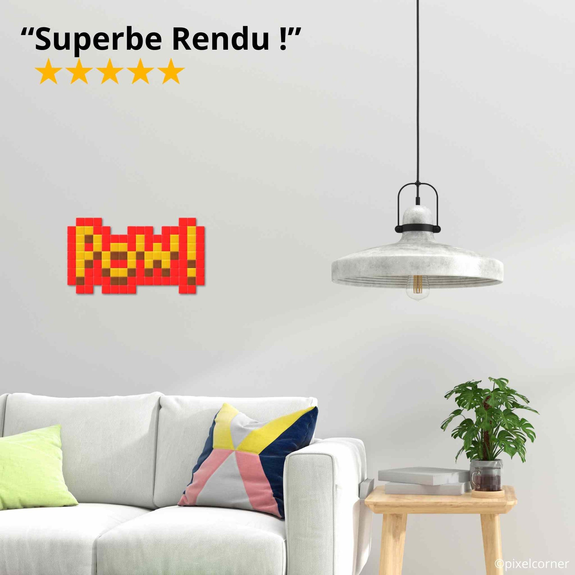 Pixel Art Kit "POW!" - Kit de Mosaïque en Verre #DIY