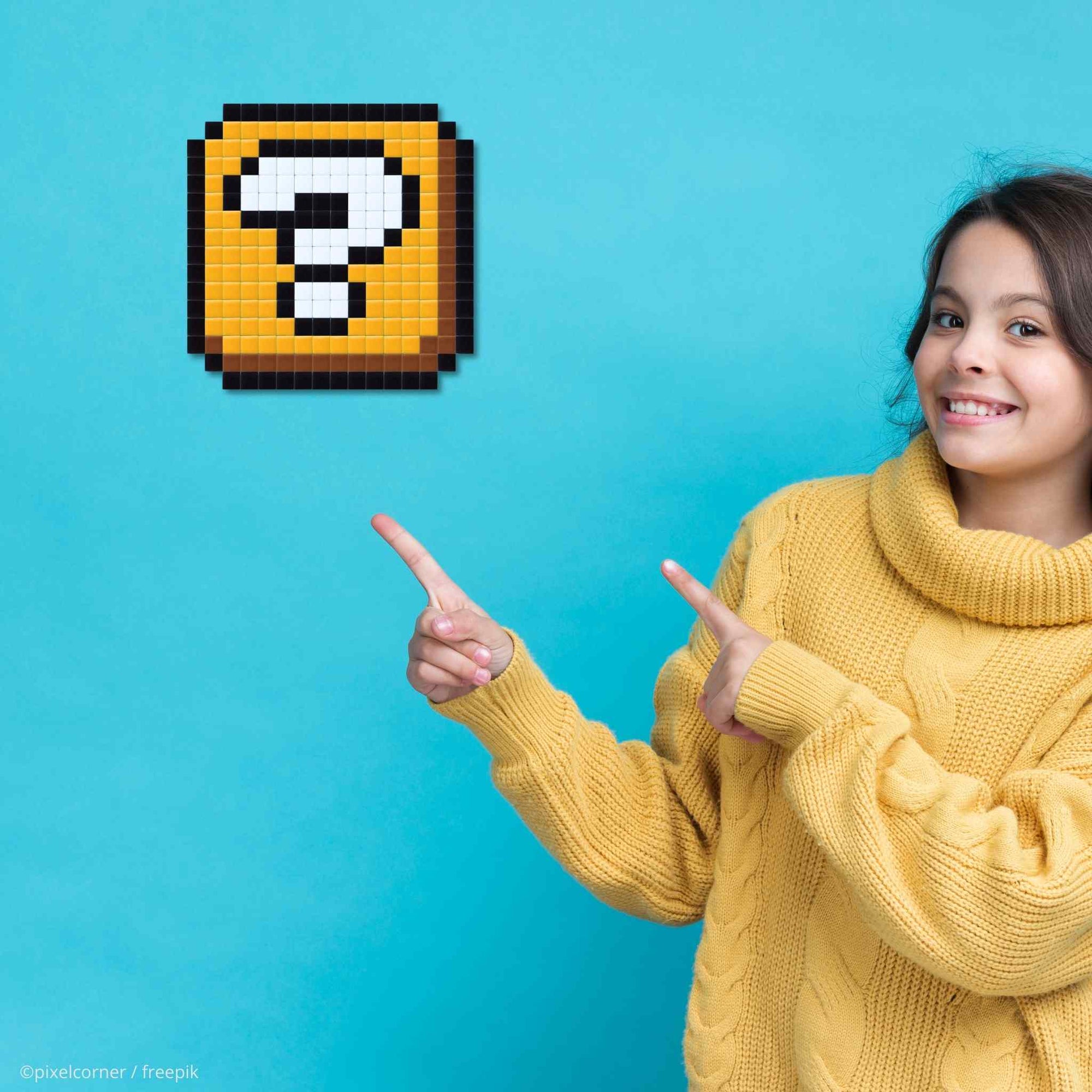 Pixel Art Kit "Q-Block" - Bloc Mystère Mario DIY | Pixel Corner