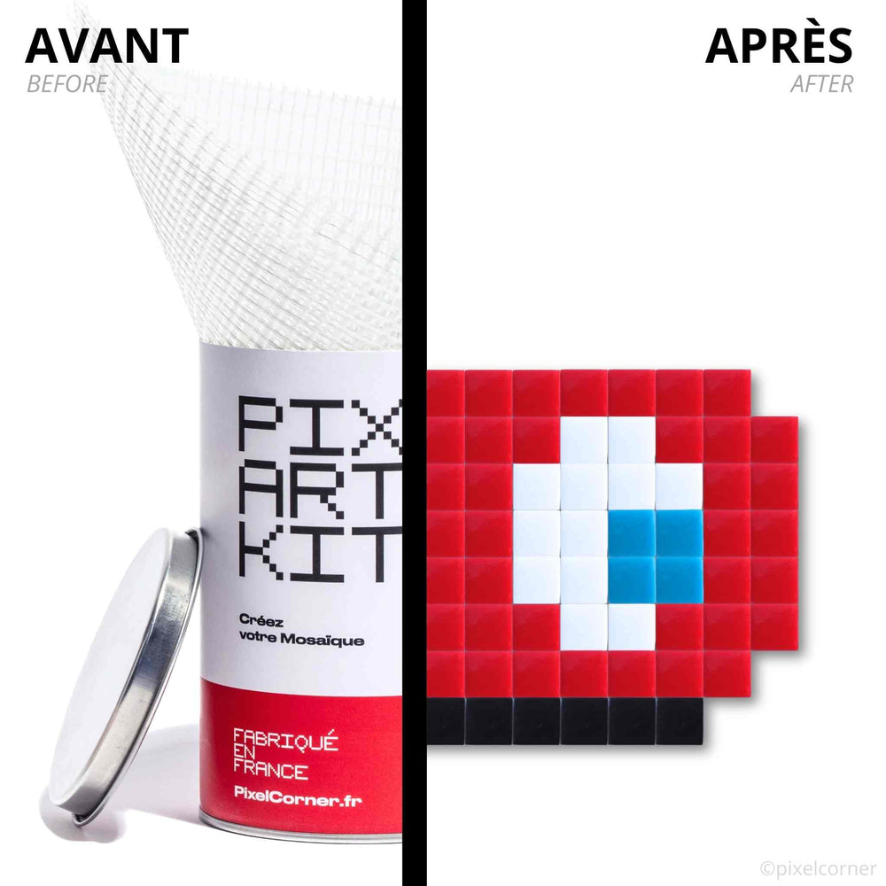 Pixel Art Kit "The Eyes" - Street Art Mosaic #1